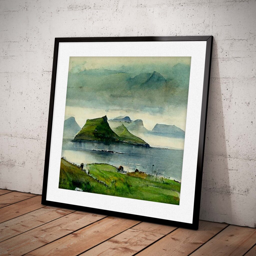 Færøerne i farver II plakat | snorri.dk